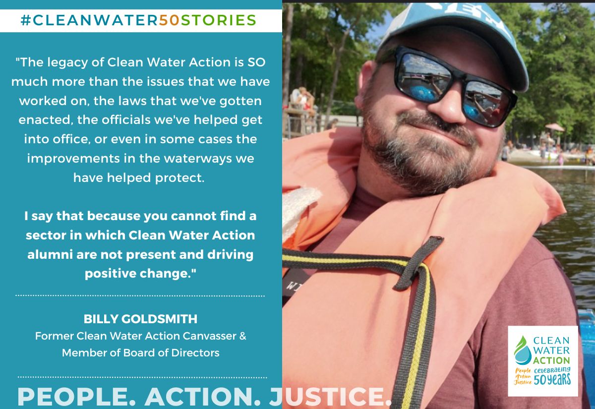 Clean Water 50 Stories: Billy Goldsmith | Clean Water Action