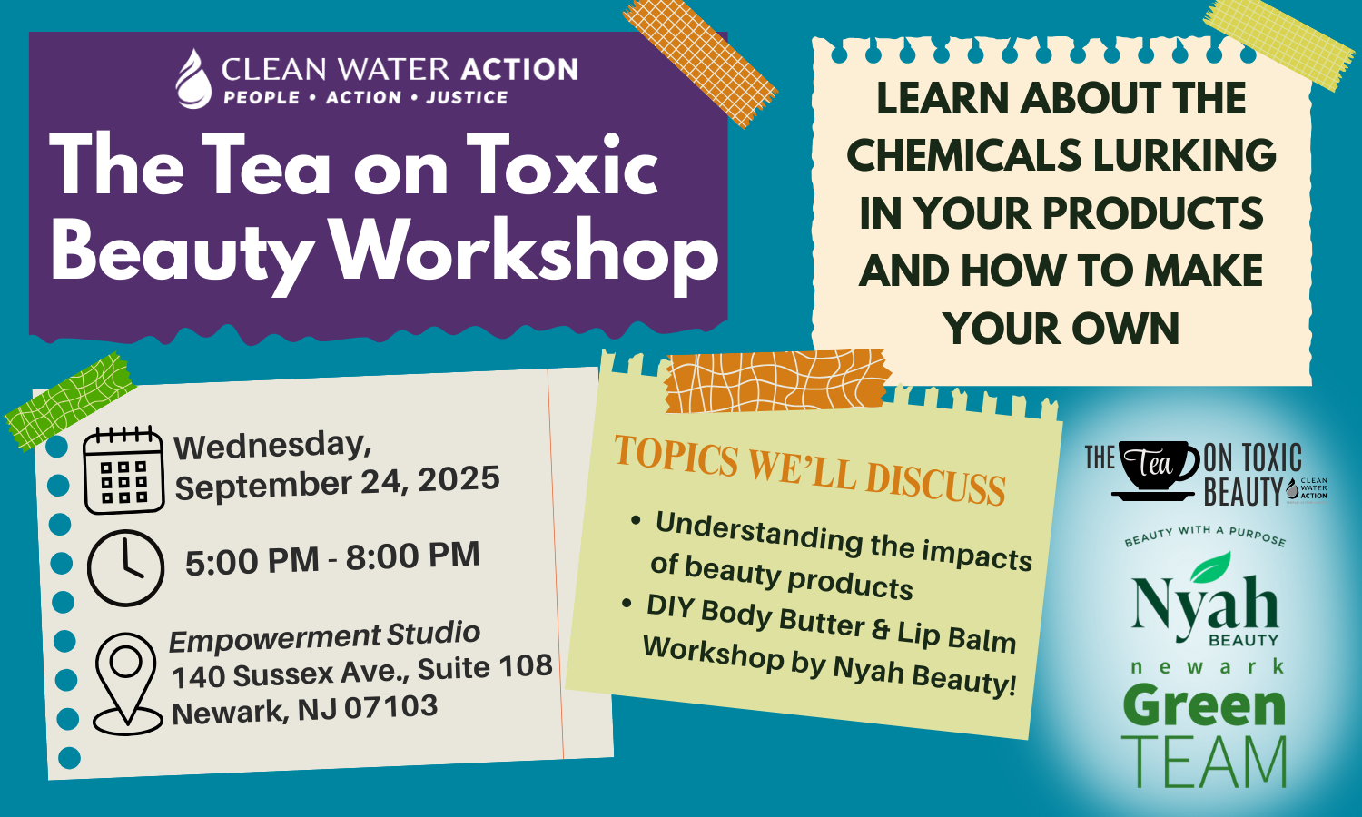 The Tea on Toxic Beauty Workshop | Clean Water Action