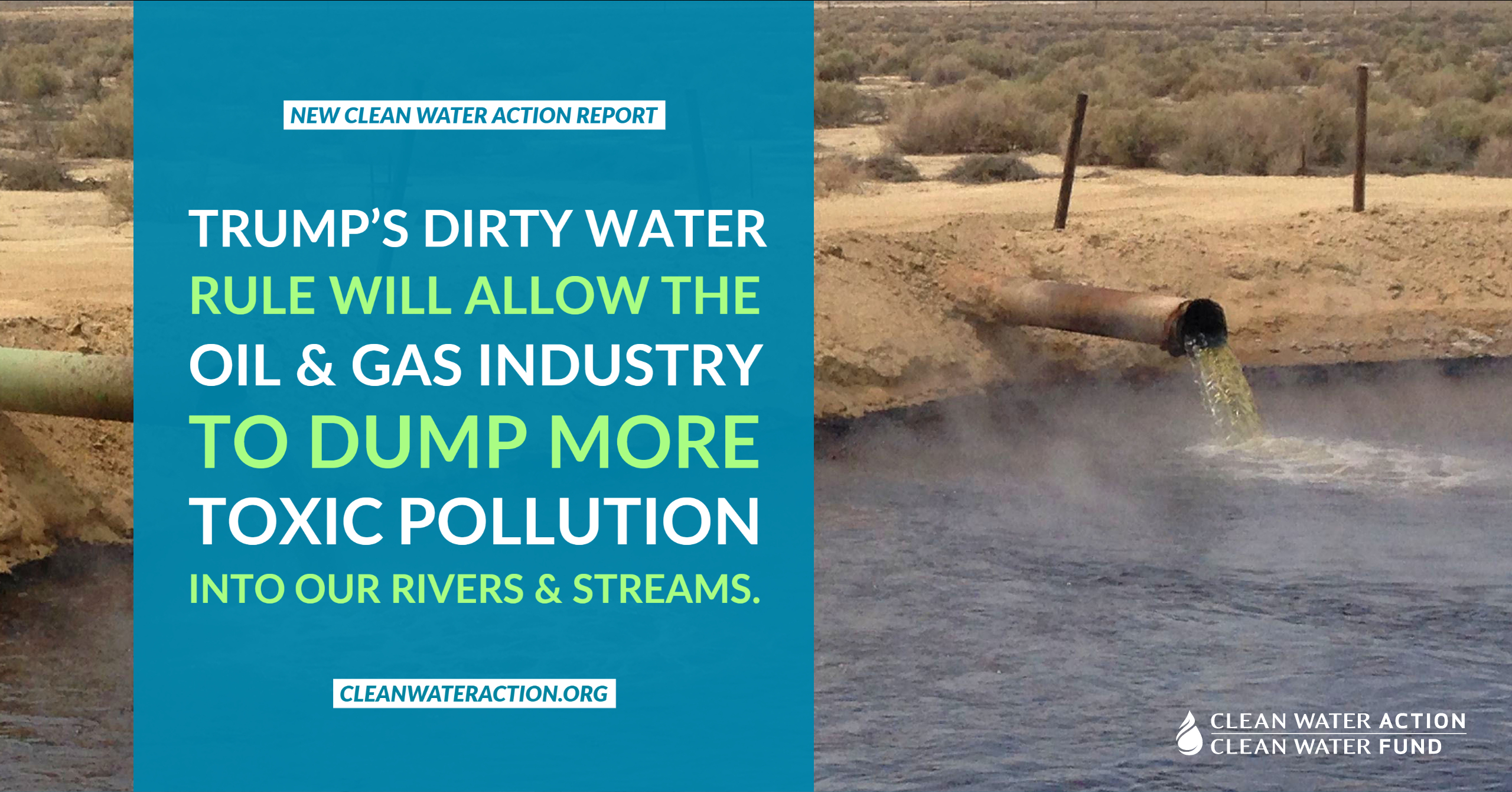 Trump’s Dirty Water Rule: Another Gift to Oil and Gas | Clean Water Action